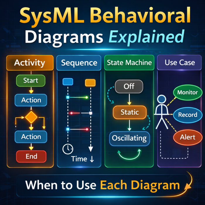 SysML Behavioral Diagrams Explained: Activity, Sequence, State Machine ...